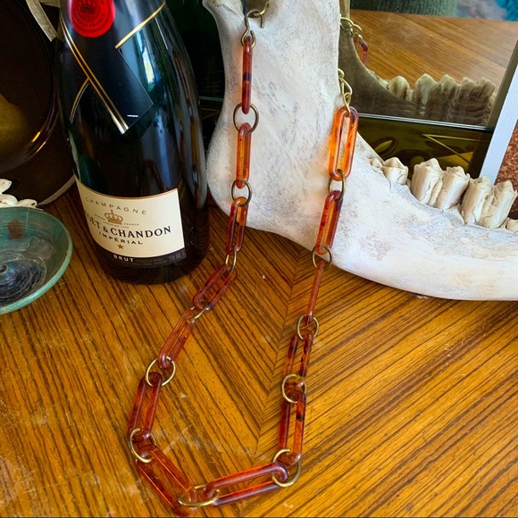 Accessories | Vintage 7s Tortoiseshell Chain Necklace Belt Boho | Poshmark